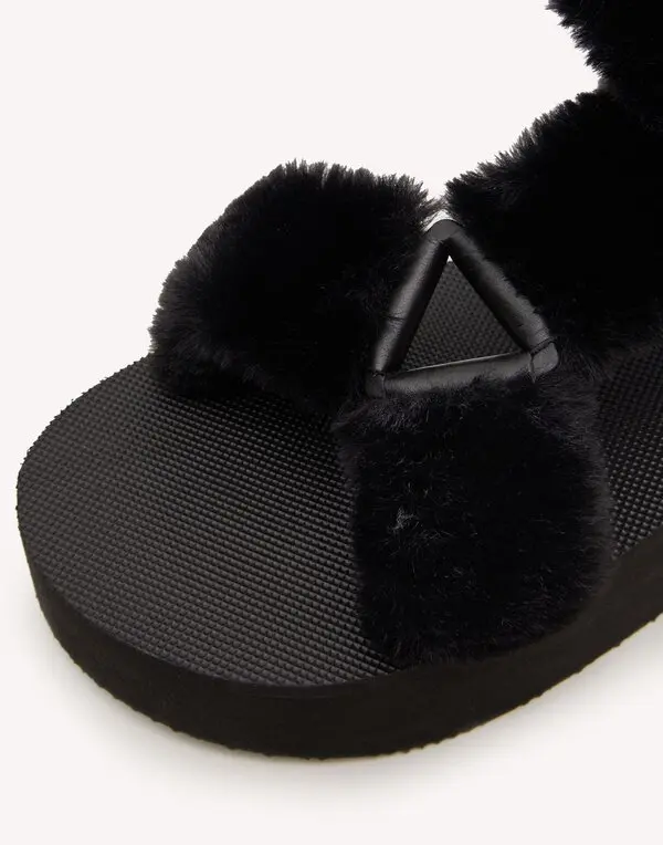 Red Valentino Logo Debossed Sandals
