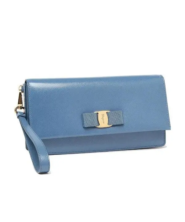 FERRAGAMO Gancini Logo Clutch With Wristband