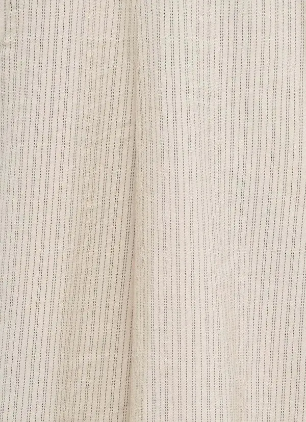 Dries Van Noten Striped Wide Leg Pants - White