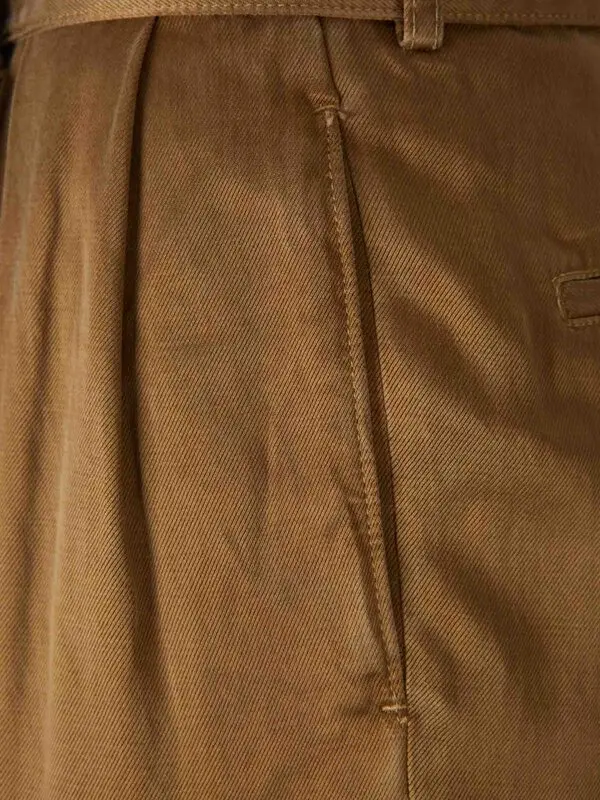 Dries Van Noten Belted Wide Leg Trousers