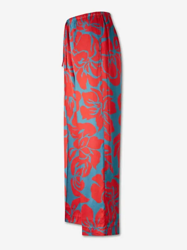 Dries Van Noten Floral Print Wide Leg Trousers