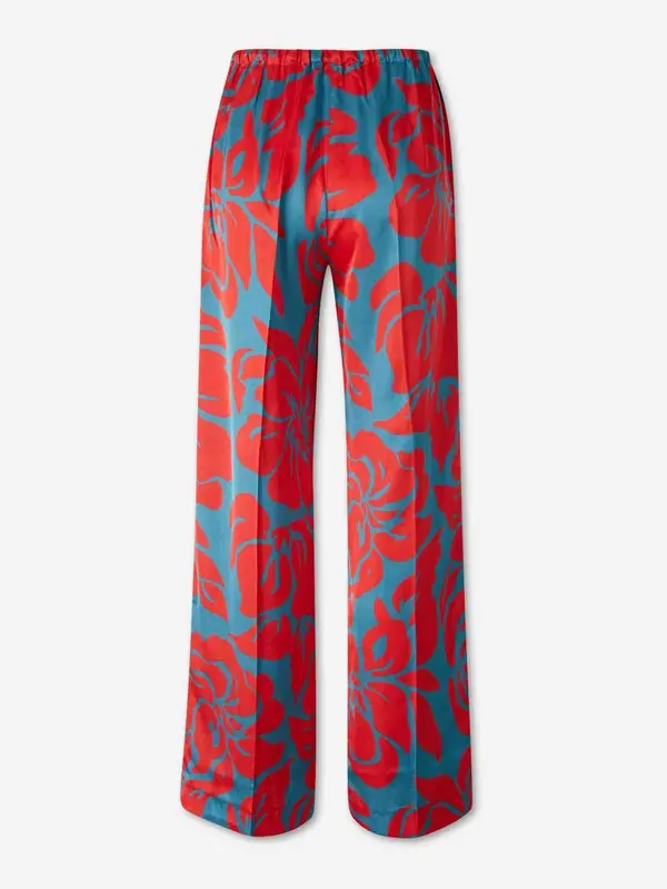Dries Van Noten Floral Print Wide Leg Trousers