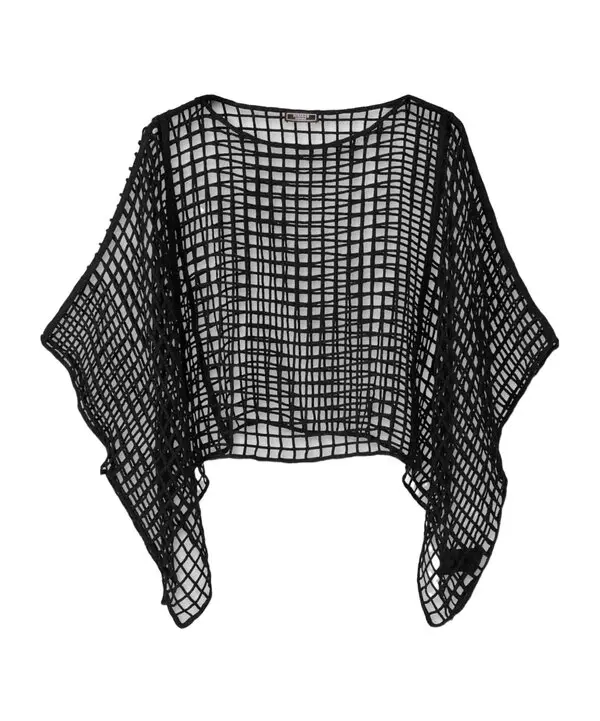Peserico Boat Neck Mesh Top