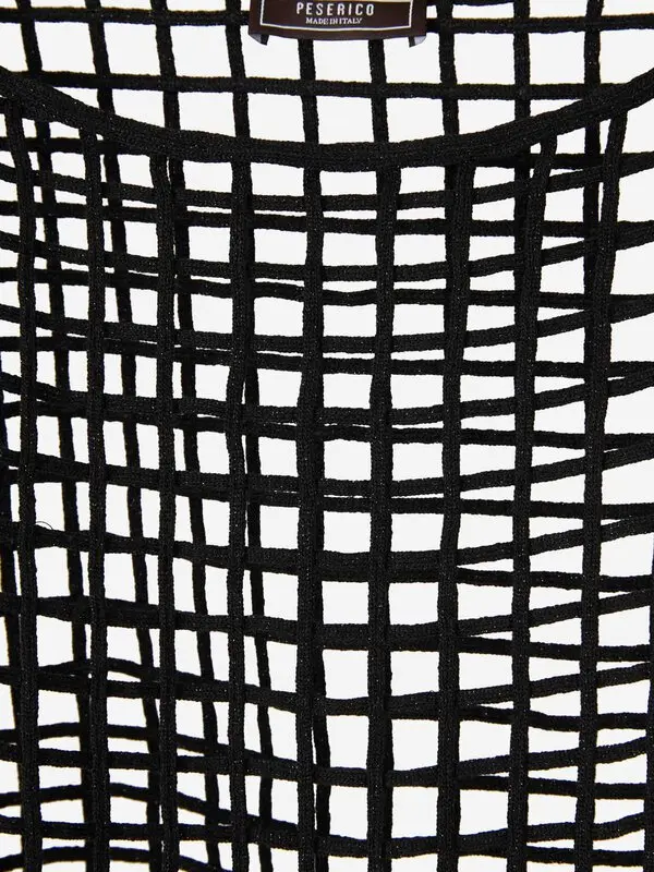 Peserico Boat Neck Mesh Top