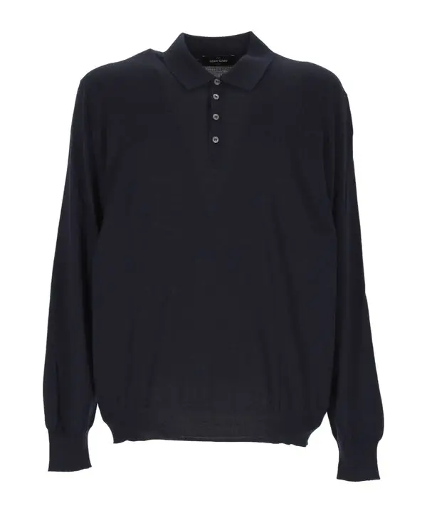 GRAN SASSO Long-sleeve Polo Shirt