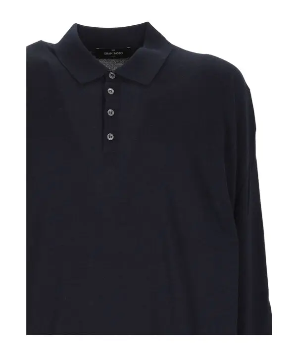 GRAN SASSO Long-sleeve Polo Shirt