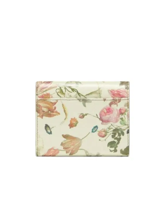 MAISON MARGIELA Floral-print Wallet - Ivory