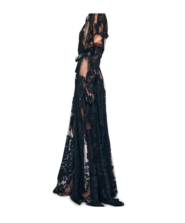 Norma Kamali Super Os Bf Nk Shirt" Flared Gown
