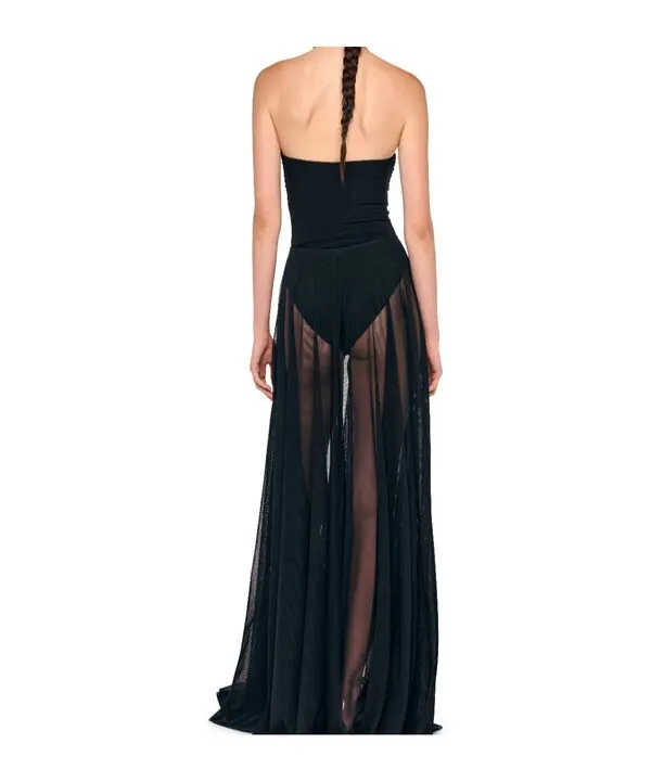 Norma Kamali Flared Floor-length Skirt