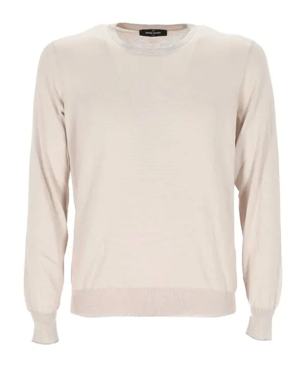 GRAN SASSO Fine-knit Crew-neck Jumper - Nude