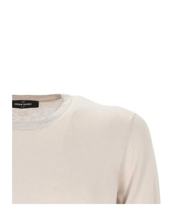 GRAN SASSO Fine-knit Crew-neck Jumper - Nude