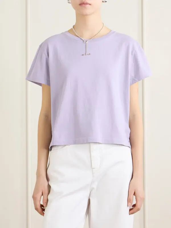 AGOLDE Adine Crew Neck T-shirt - Lavender