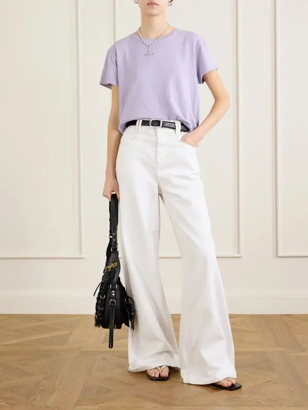 AGOLDE Adine Crew Neck T-shirt - Lavender