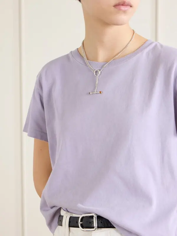 AGOLDE Adine Crew Neck T-shirt - Lavender