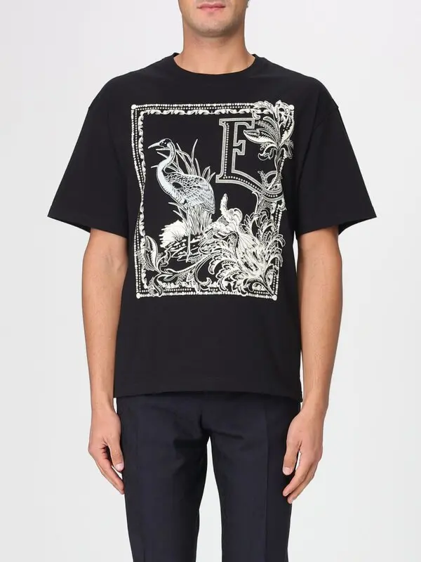 Etro Placed Printed Crewneck T-shirt
