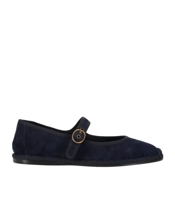 Polo Ralph Lauren Buckle Ballet Flats - Navy
