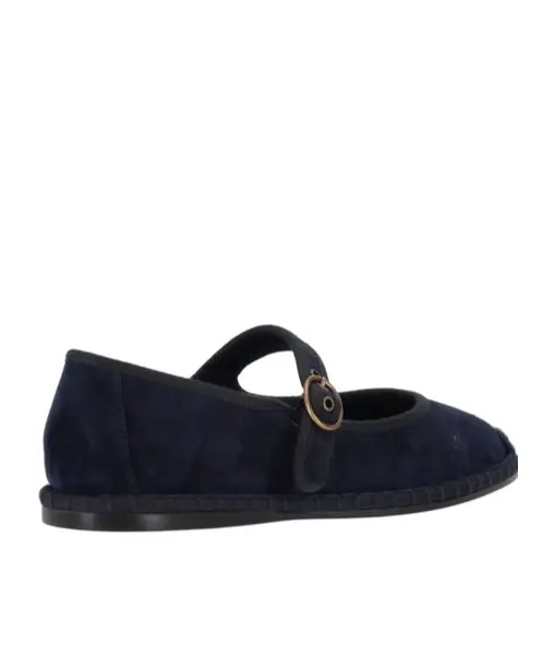 Polo Ralph Lauren Buckle Ballet Flats - Navy