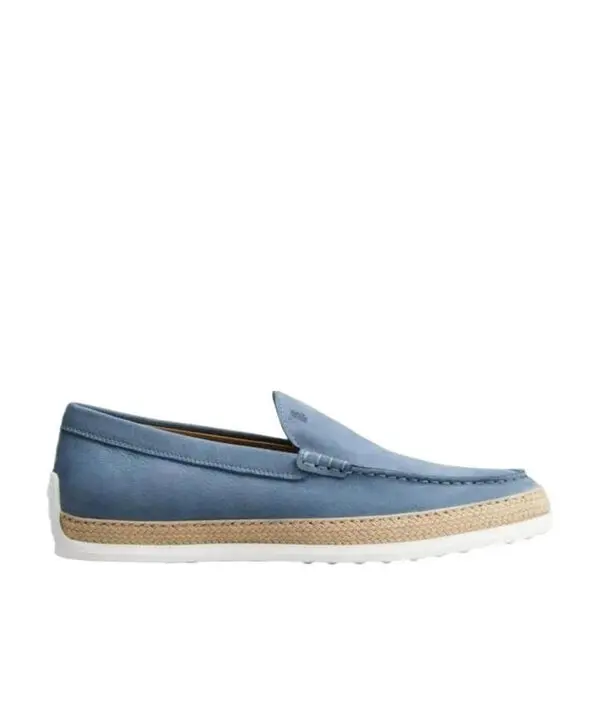 TOD'S Nuova Pantofola Slip-on Loafers - Blue