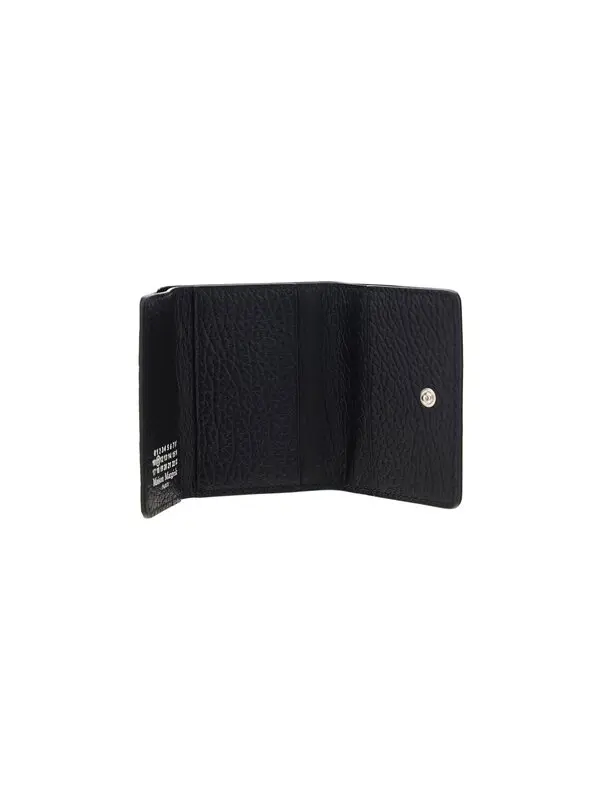 MAISON MARGIELA Four Stitch Tri-fold Cardholder - Black