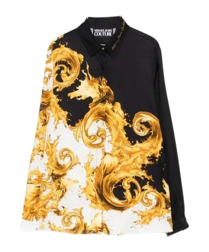 Versace Baroque Print Silk Shirt - Multicolor