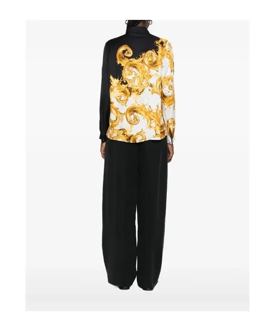 Versace Baroque Print Silk Shirt