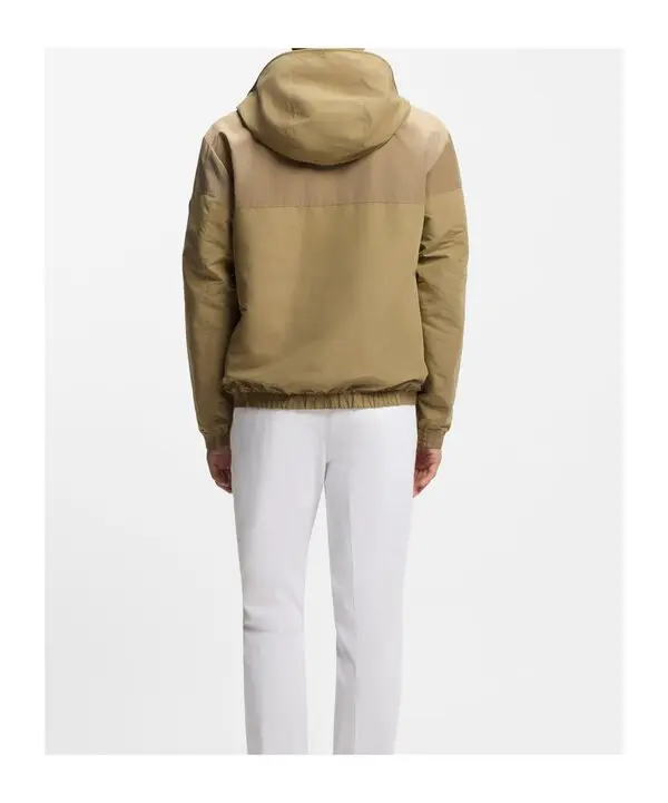 Hugo Boss Long-sleeved Zip-up Hooded Jacket - Brown
