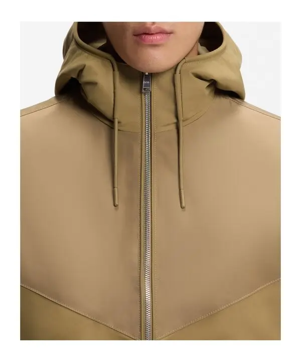 Hugo Boss Long-sleeved Zip-up Hooded Jacket - Brown