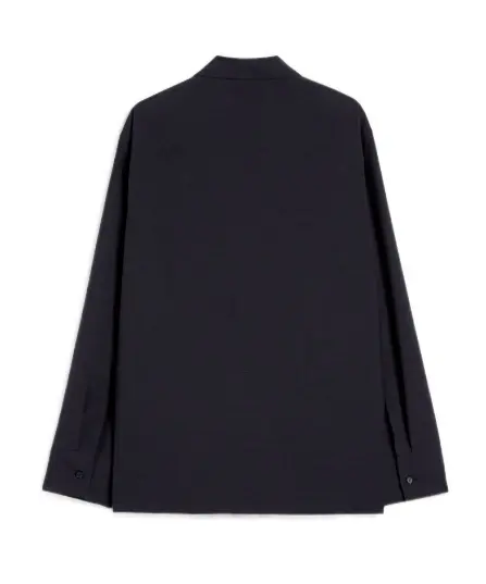 JIL SANDER Poplin Zip-up Shirt - Navy