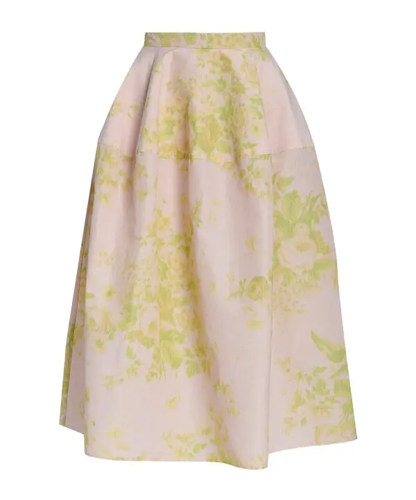 Erdem Printed Midi Skirt