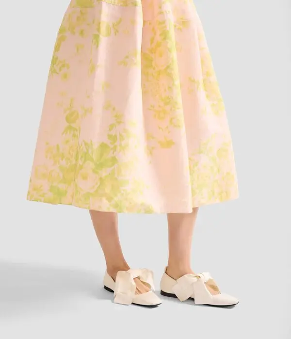 Erdem Printed Midi Skirt