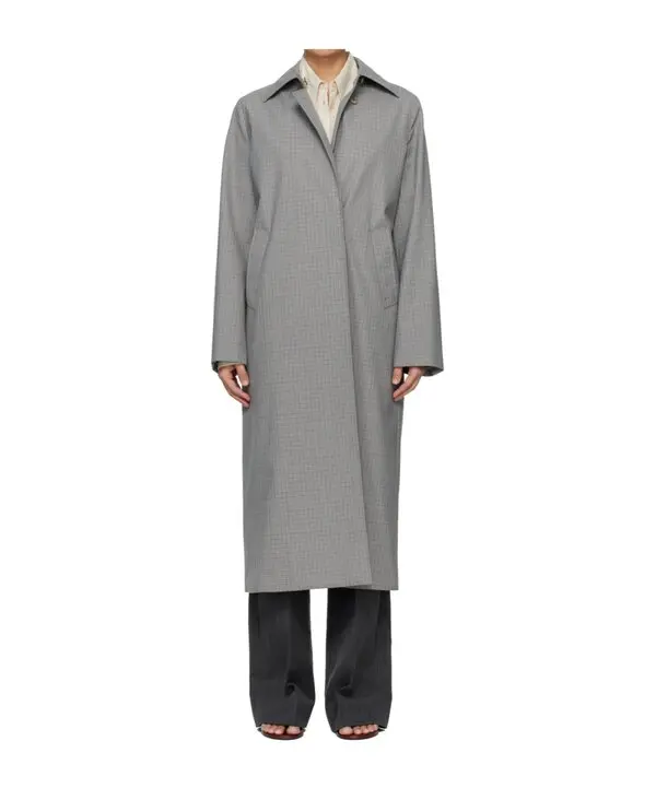 Our Legacy Capital Wool Blend Lapel Coat - Gray