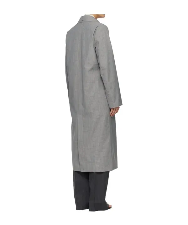 Our Legacy Capital Wool Blend Lapel Coat - Gray