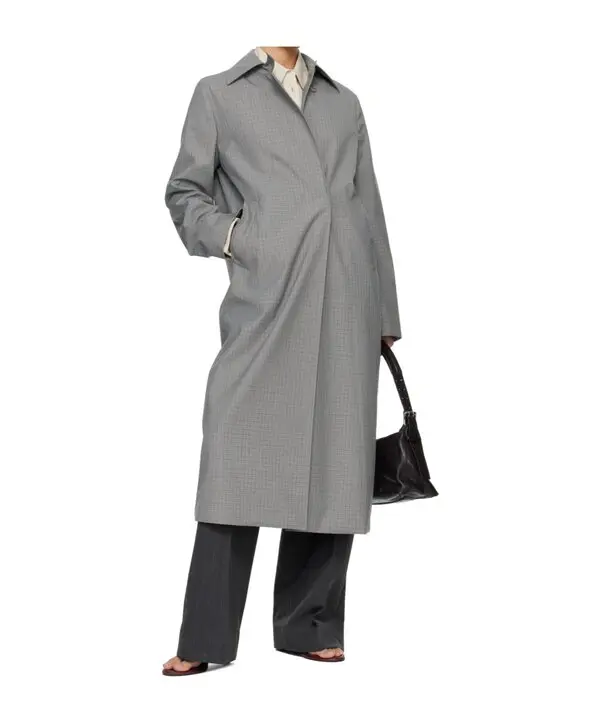 Our Legacy Capital Wool Blend Lapel Coat - Gray