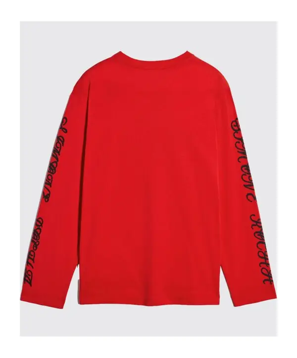 Simone Rocha Long Sleeve Printed T-shirt - Red