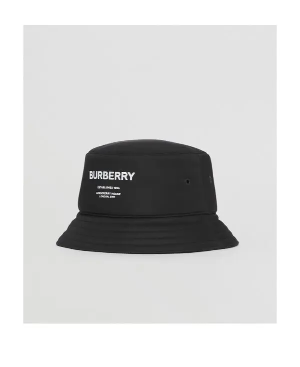 Burberry Horseferry Print Bucket Hat - Black | Editorialist