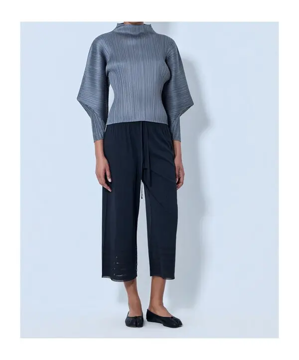 Issey Miyake Pleated Wide-leg Trousers