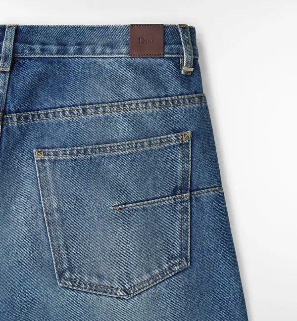 Dior Baggy Jeans With Laser-printed Side Stripes