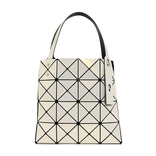 Issey Miyake Geometric Pattern Handbag - White