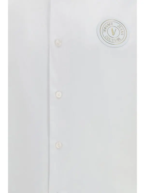 Versace Emblem Logo-patch Shirt