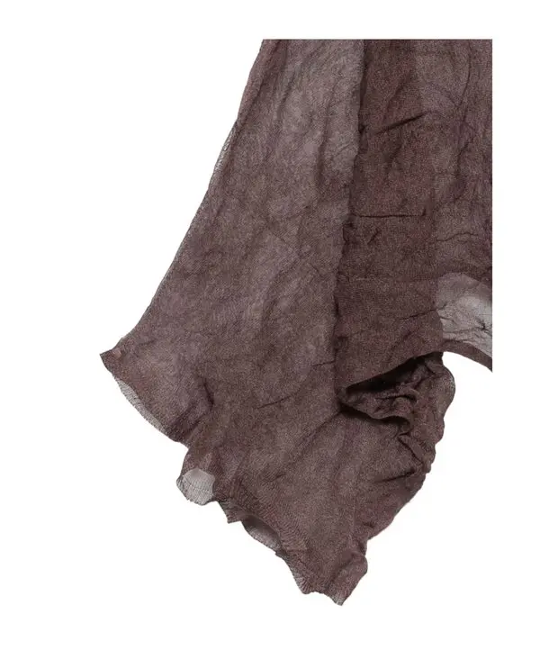 Antonelli Firenze Arnica Crinkled Crop Top - Brown