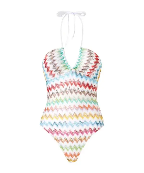Missoni Sleeveless Halter Neck Bodysuit - White