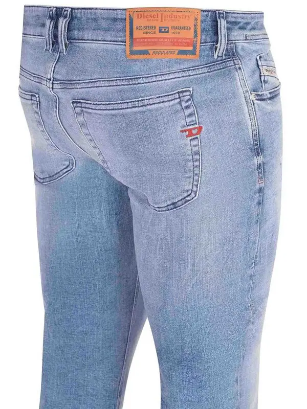 DIESEL® Logo Patch Slim Fit Jeans