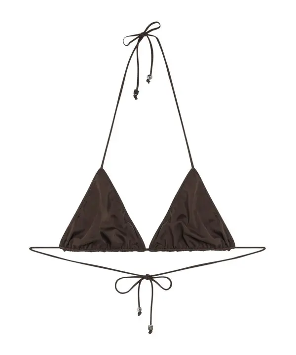 Jacquemus The Triangle Halterneck Bikini Top - Black