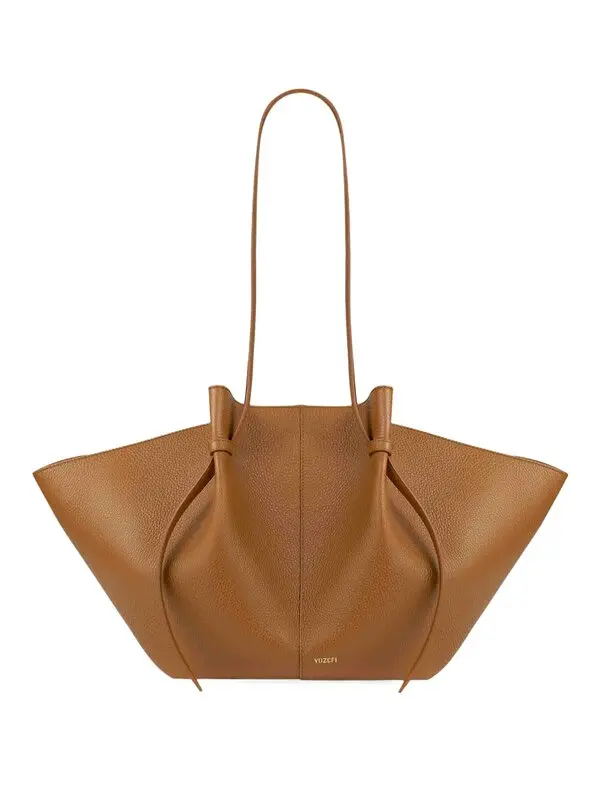 Yuzefi Grained Leather Handbag - Camel