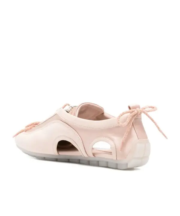 Simone Rocha Lace-up Sneakers With Openwork Detail - Pink