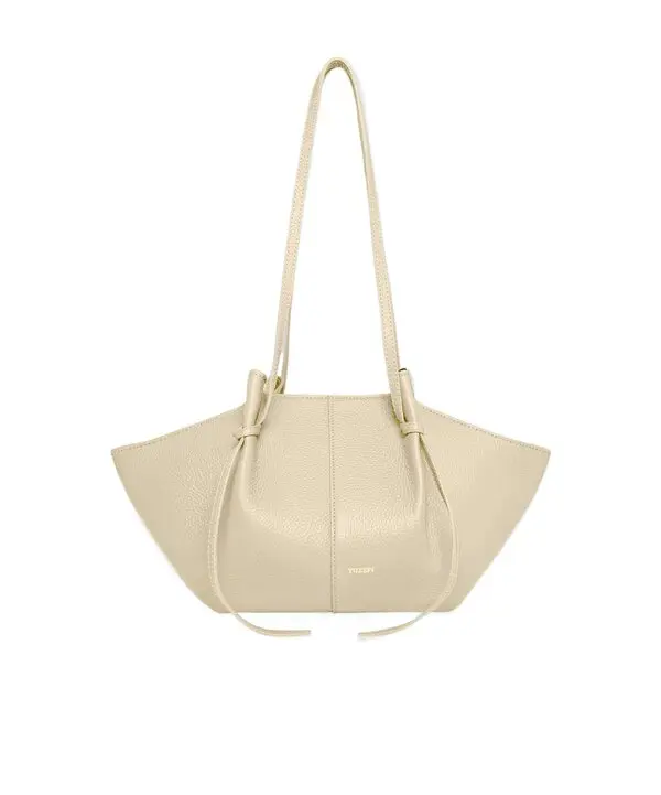 Yuzefi Grained Cowhide Logo Handbag - Light Yellow