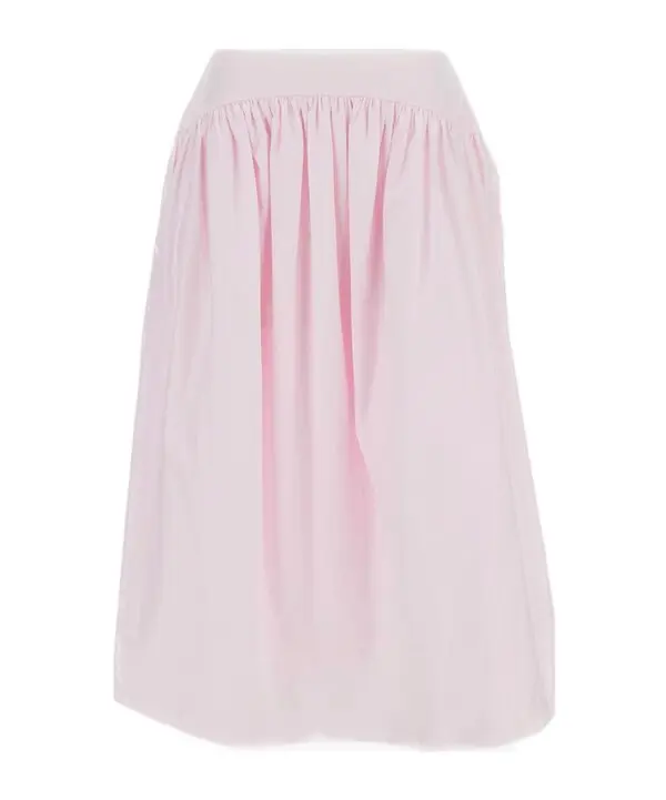 Simone Rocha Pleated Midi Skirt - Pink