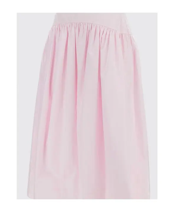 Simone Rocha Pleated Midi Skirt - Pink