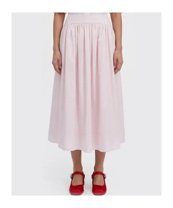 Simone Rocha Pleated Midi Skirt - Pink