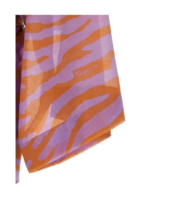 Attico Animal Print Mini Dress